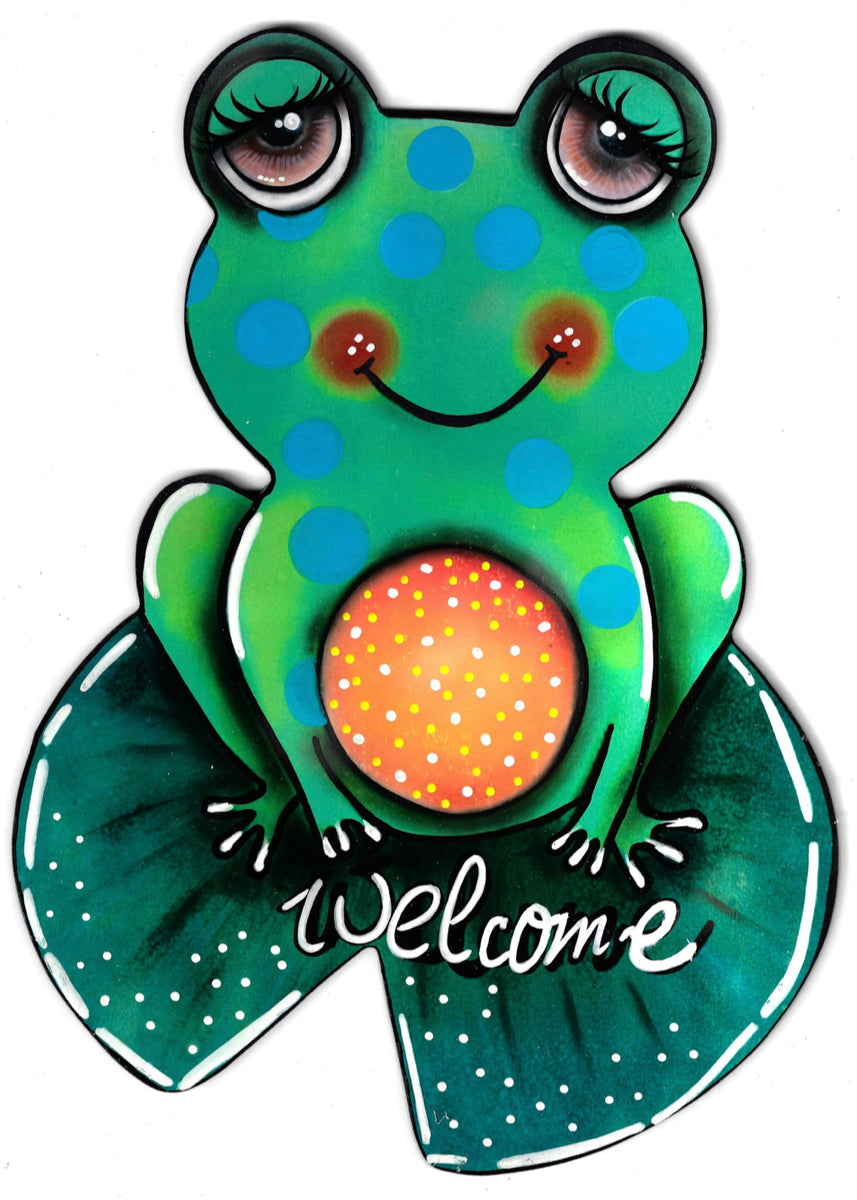 Frog welcome – WoodArtStudio